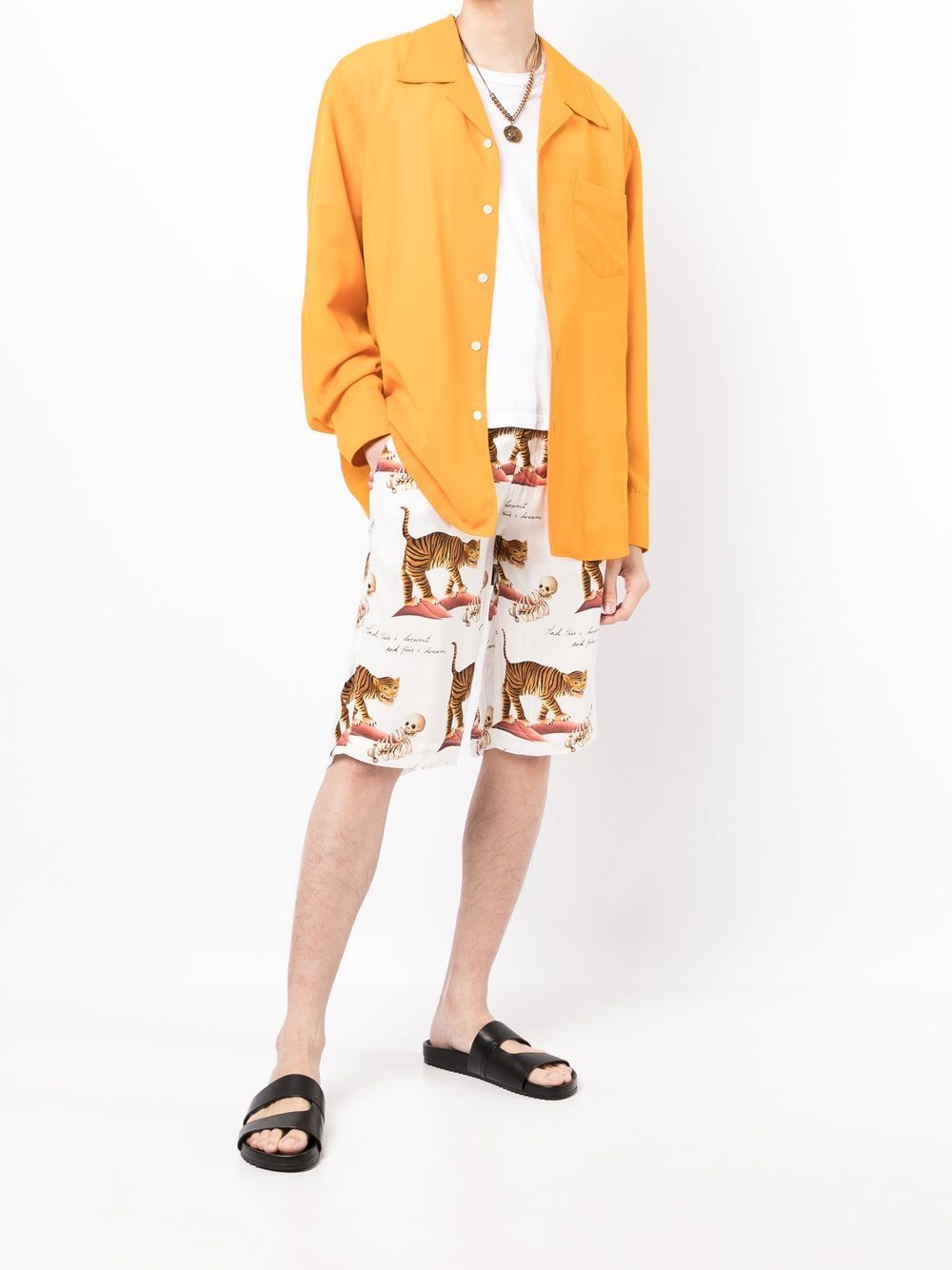 ENDLESS JOY Endless Joy Motif-Print Bermuda Shorts