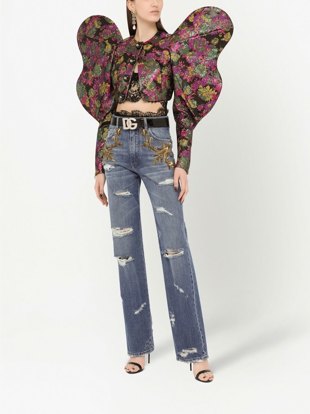 DOLCE & GABBANA Embellished Flared Jeans