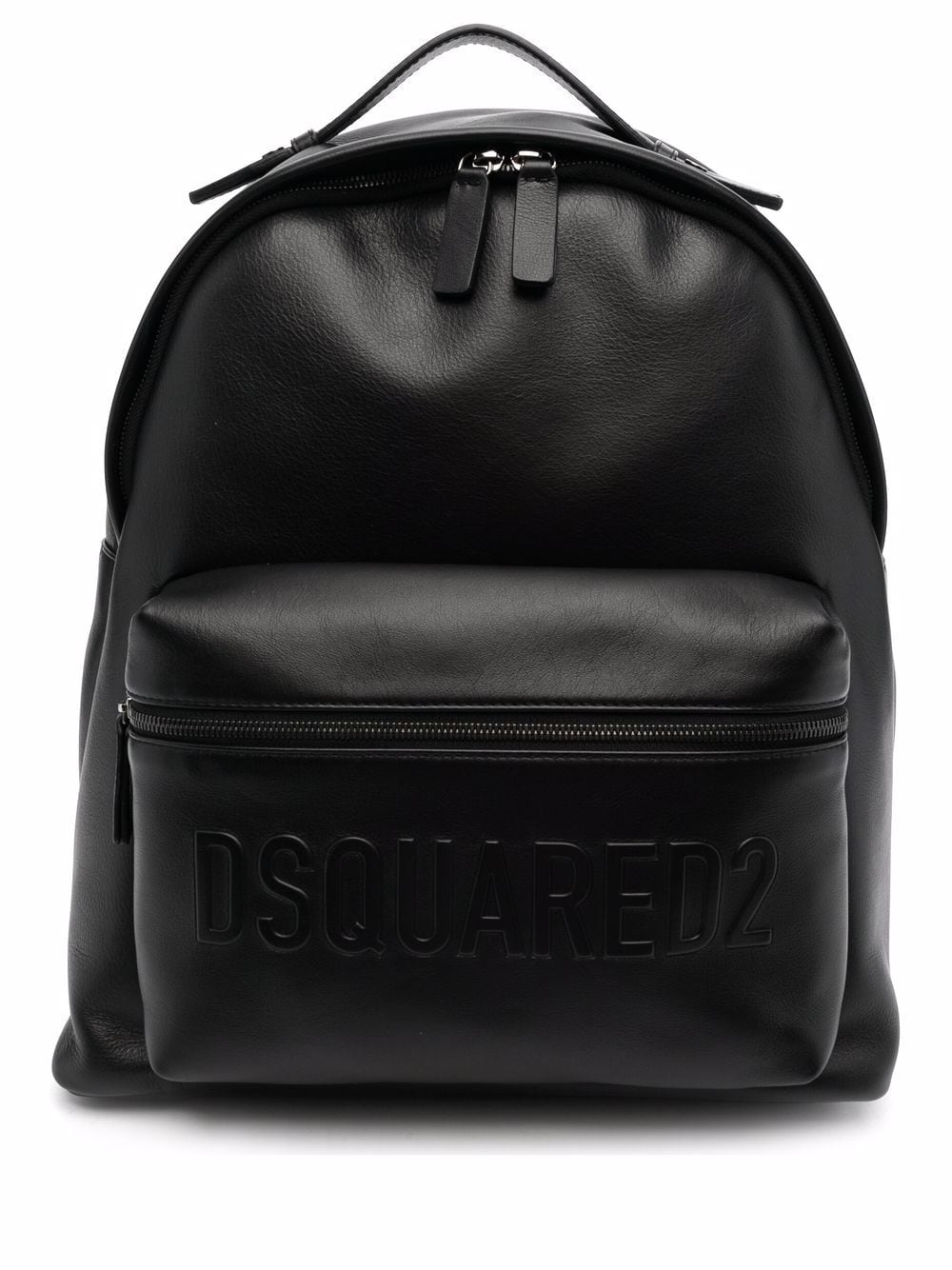 dsquared2 leather backpack with decorative patches and multiple pockets Made from checked wool cloth with leather details and a faux fur flap Dsquared2 Women Deep Red Leather
