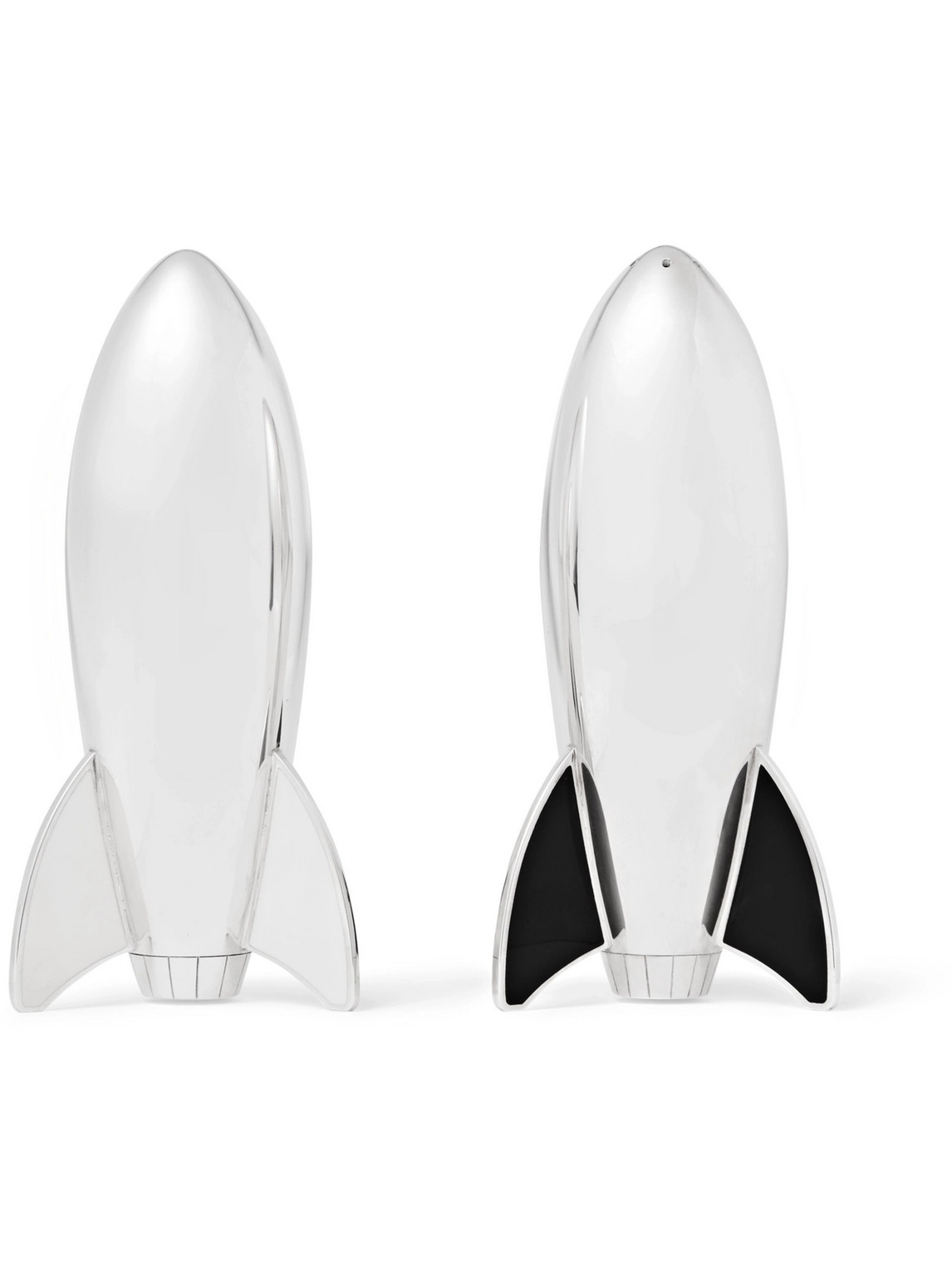 ASPREY Rocket Sterling Salt And Pepper Shakers - Silver | Editorialist