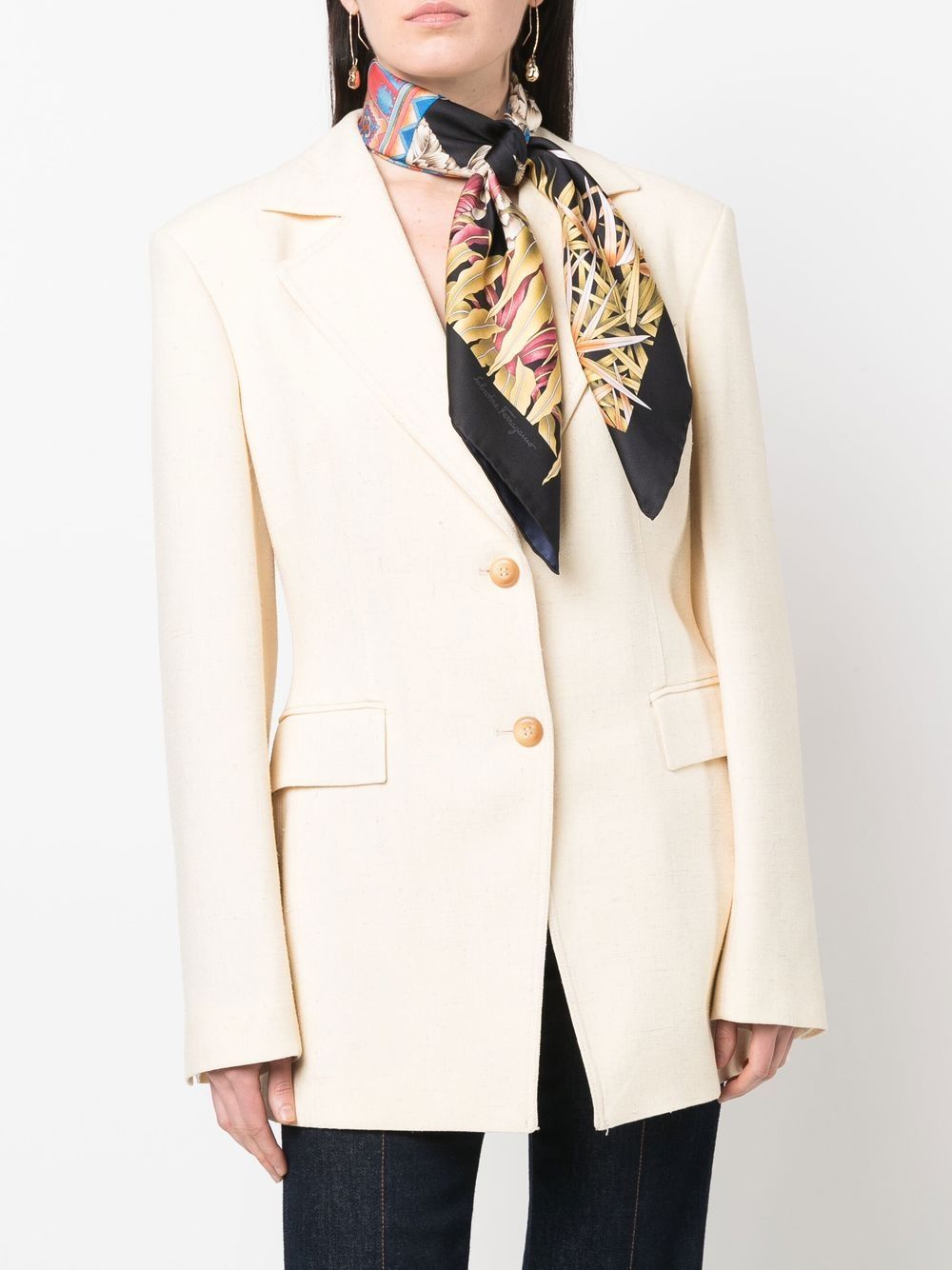 SALVATORE FERRAGAMO india-print silk scarf
