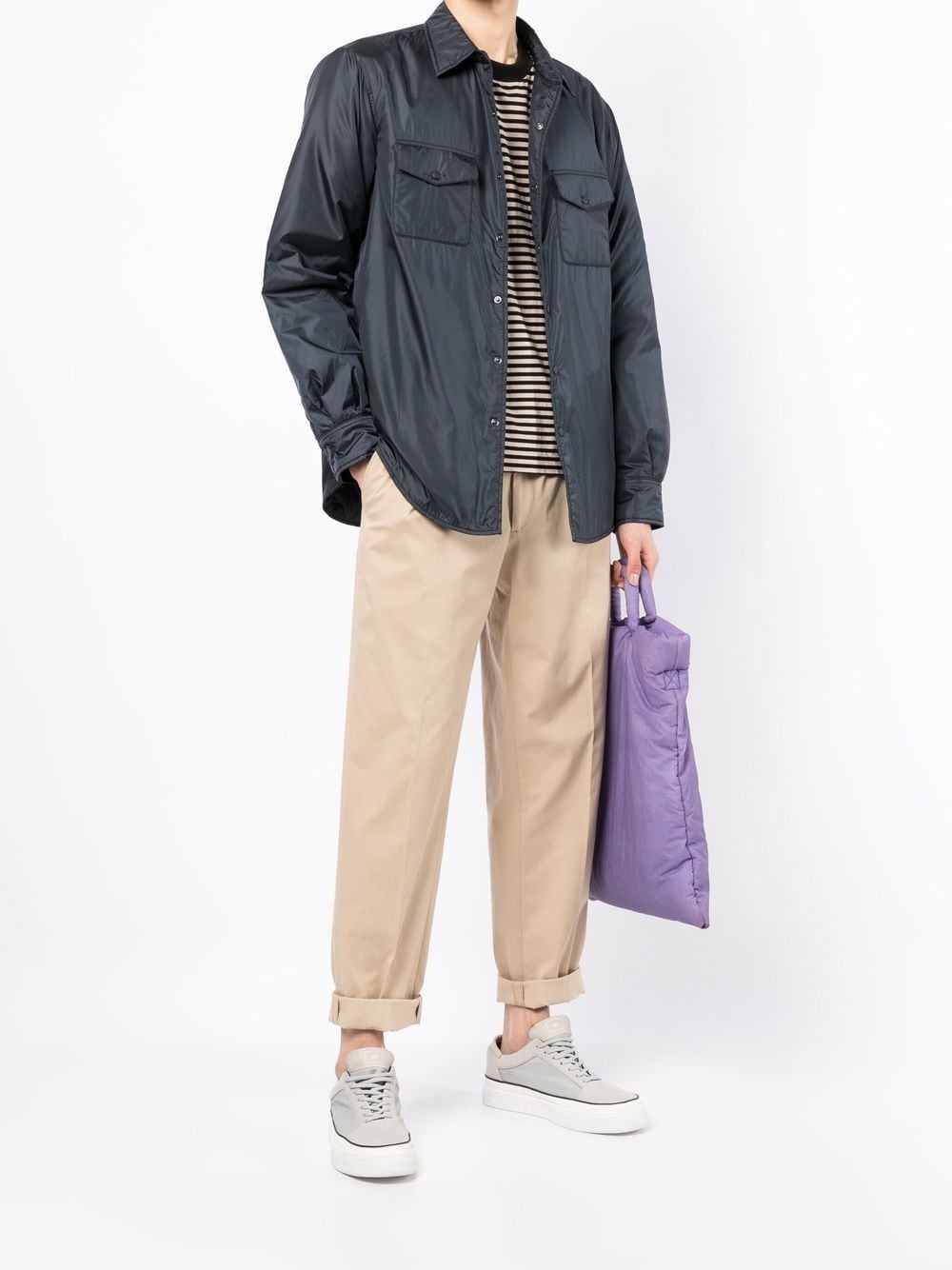 ASPESI padded chest-pocket shirt
