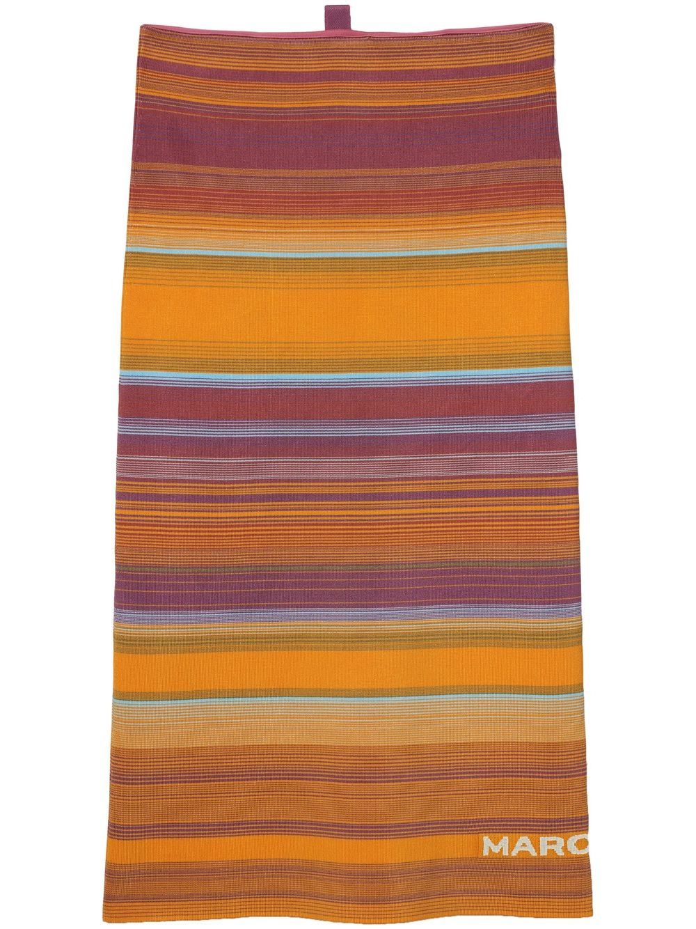 MARC JACOBS Marc Jacobs The Tube Striped Midi Skirt