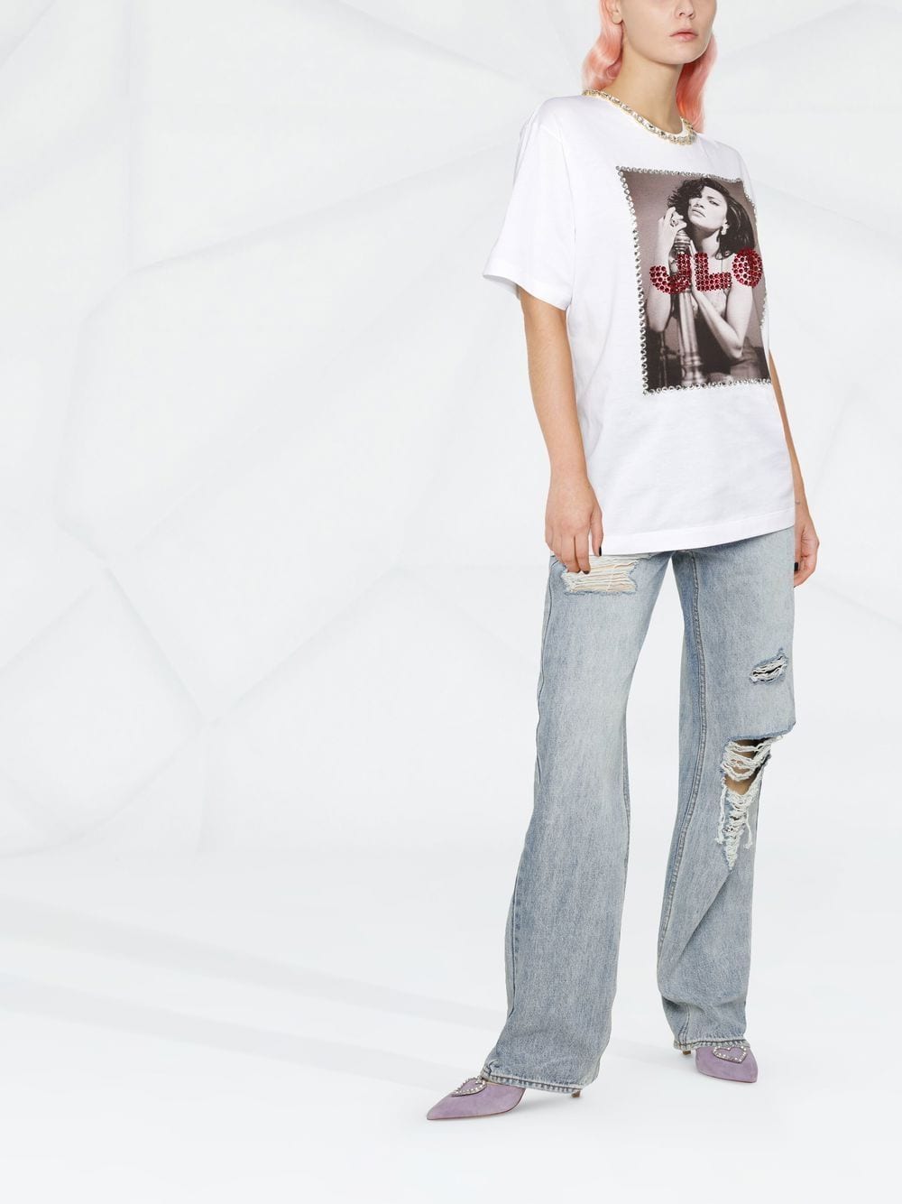 DOLCE & GABBANA Dolce & Gabbana J.Lo Photograph-Print T-Shirt