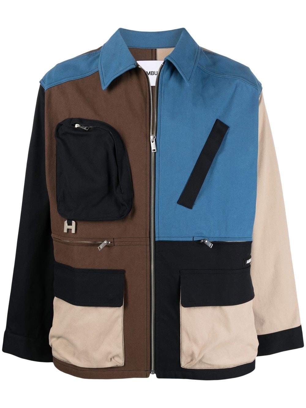 COMME DES GARÇONS 1990s Colour-Block Single-Breasted Jacket