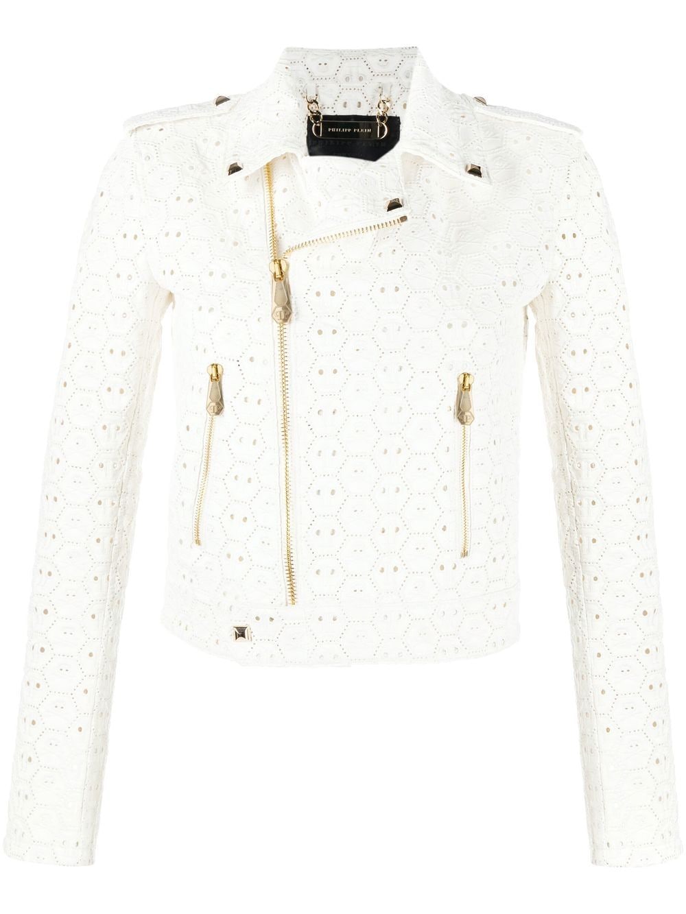 PHILIPP PLEIN Philipp Plein Sangallo Leather Biker Jacket