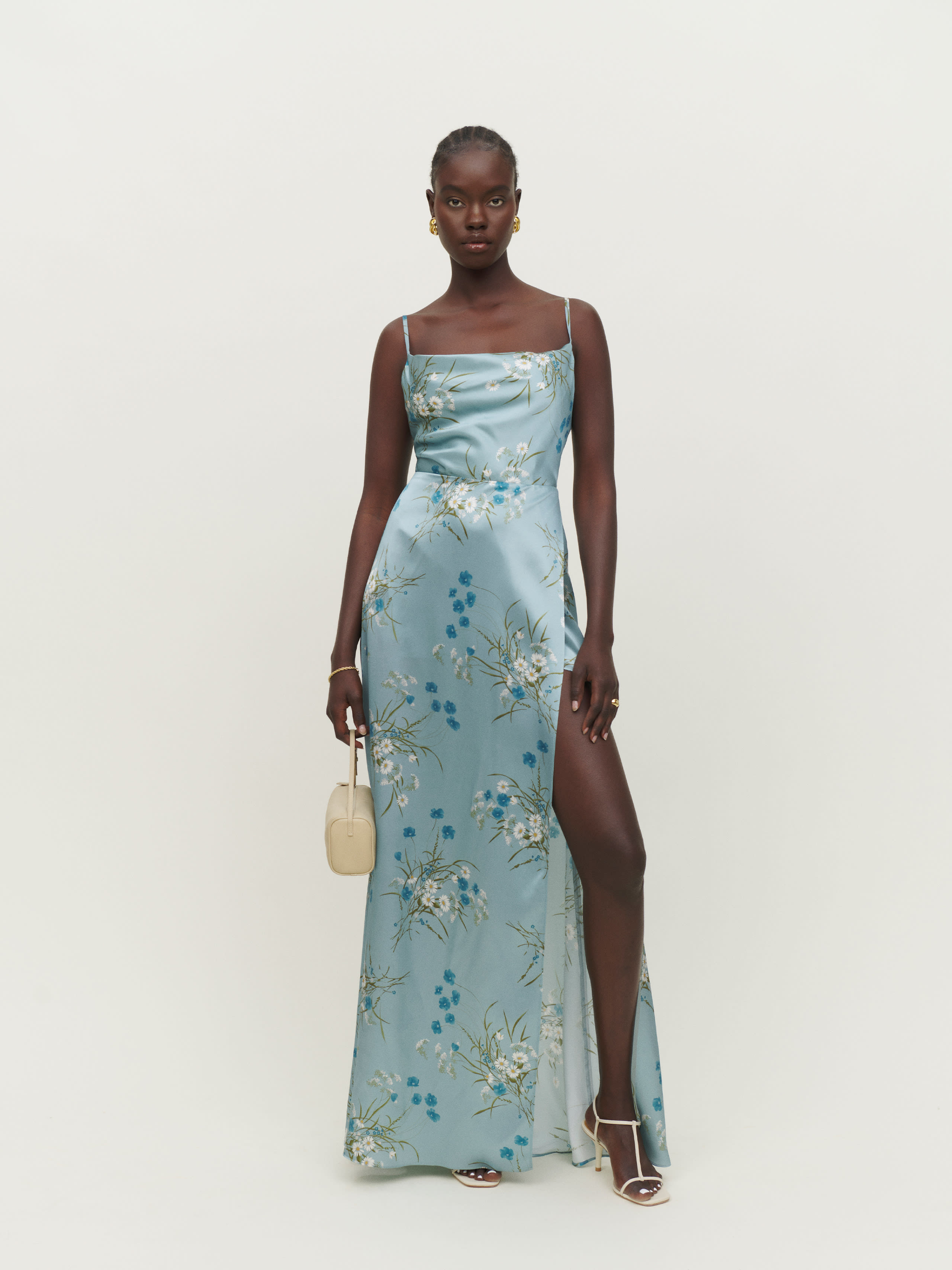 reformation devora silk dress Reformation Devora Silk Dress - Lago