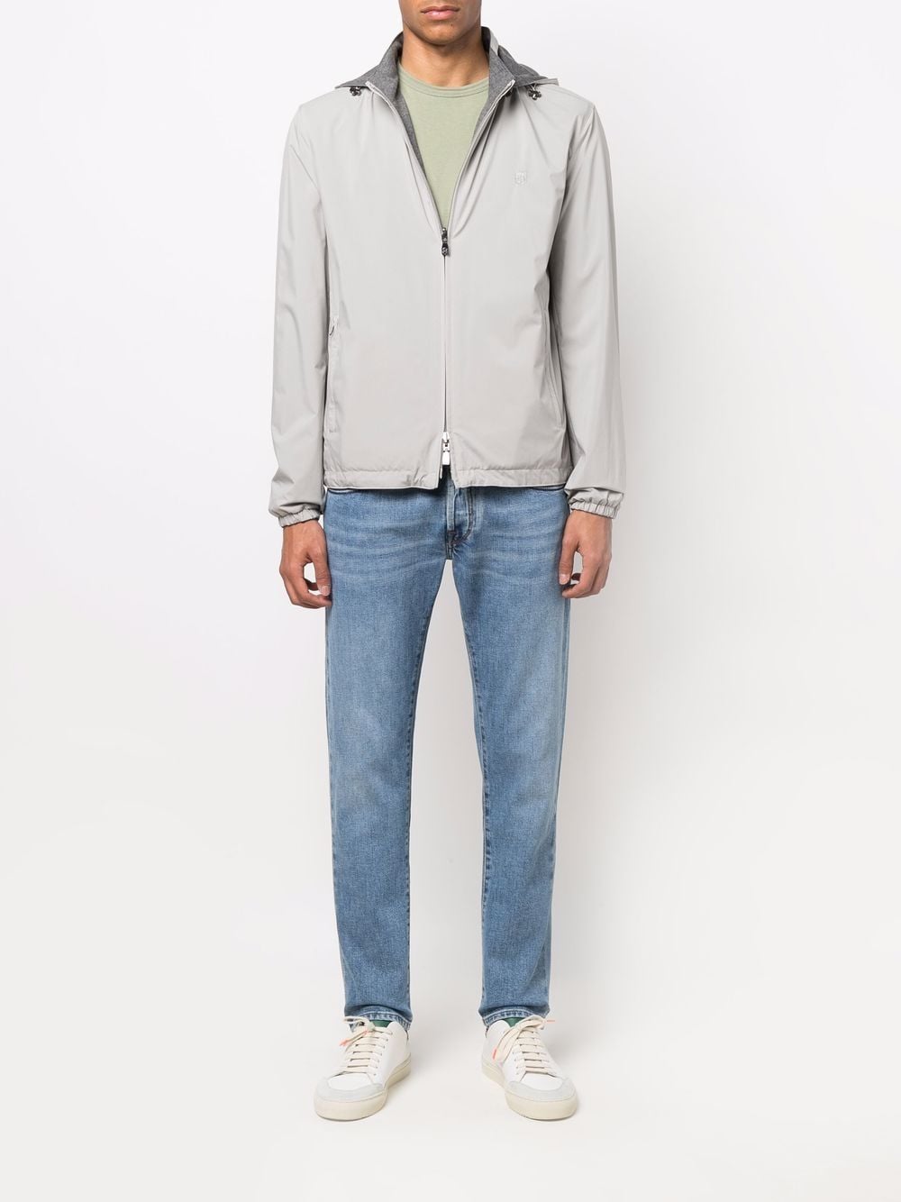 INCOTEX Mid-Rise Straight-Leg Jeans