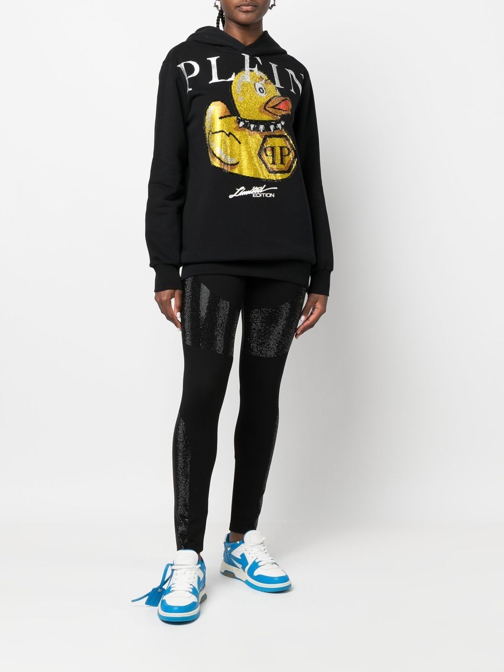 PHILIPP PLEIN high-rise embellished leggings