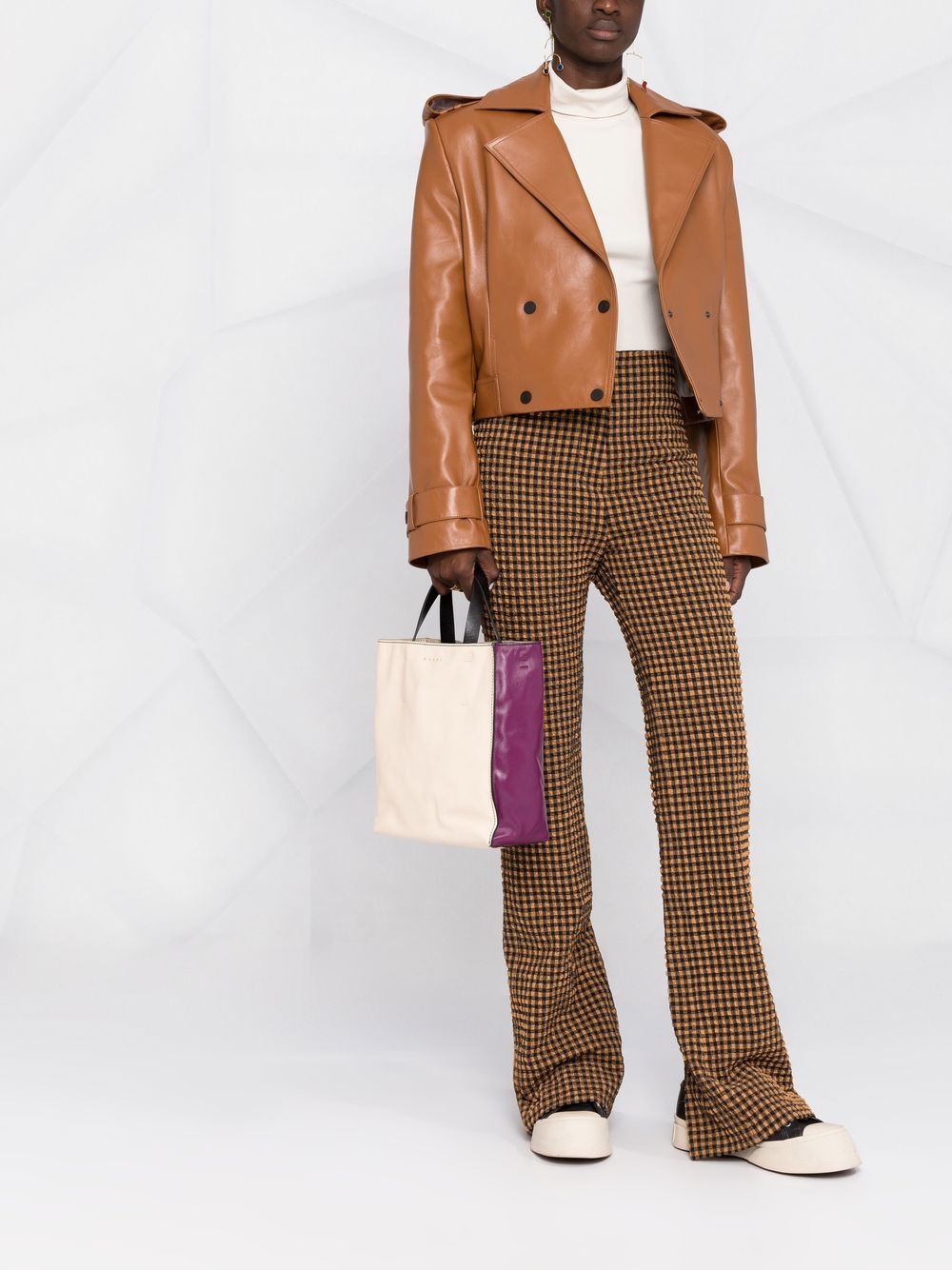 MARNI Marni Museo Color-Block Tote