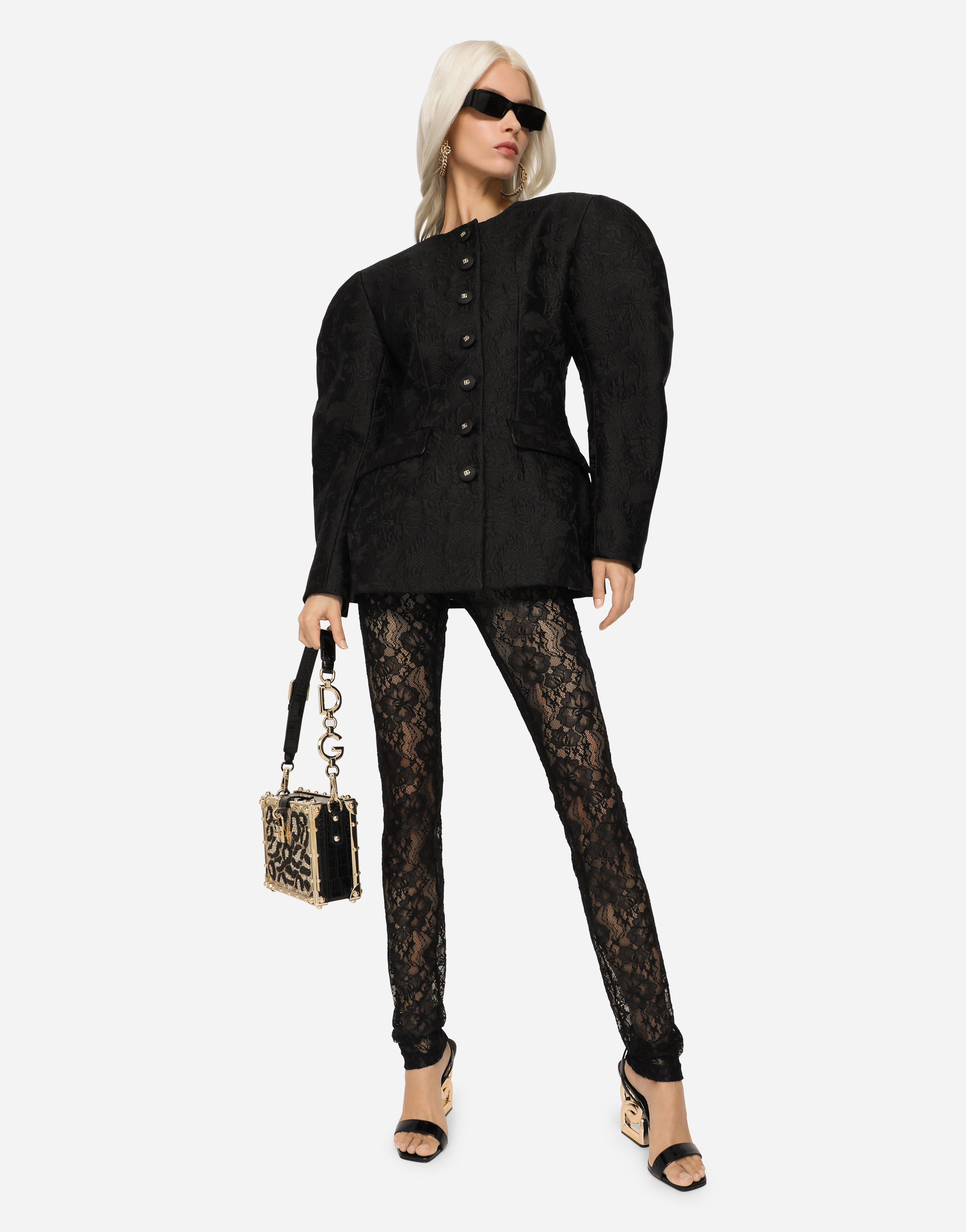 DOLCE & GABBANA Dolce & Gabbana Dolce Box Bag with Embroidery