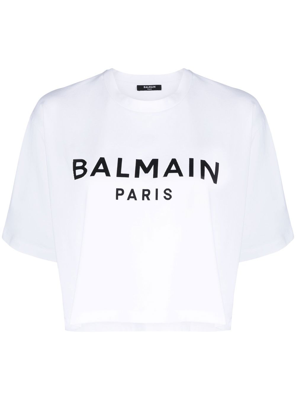 BALMAIN Balmain Paris Cropped T-Shirt