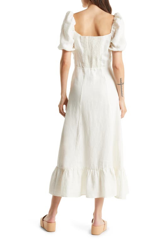 & other stories flowy puff sleeve midi dress Brown Sleeveless Maxi Dress - Casual Dresses main image 1