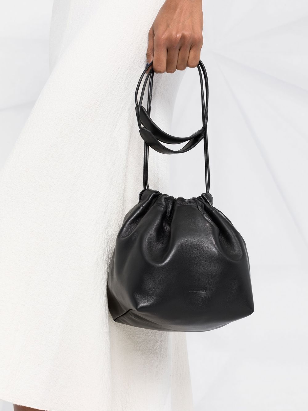 【JIL SANDER】DRAWSTRING BASKET Jil Sander Drawstring-Fastening Bucket Bag In Purple - 20% Off