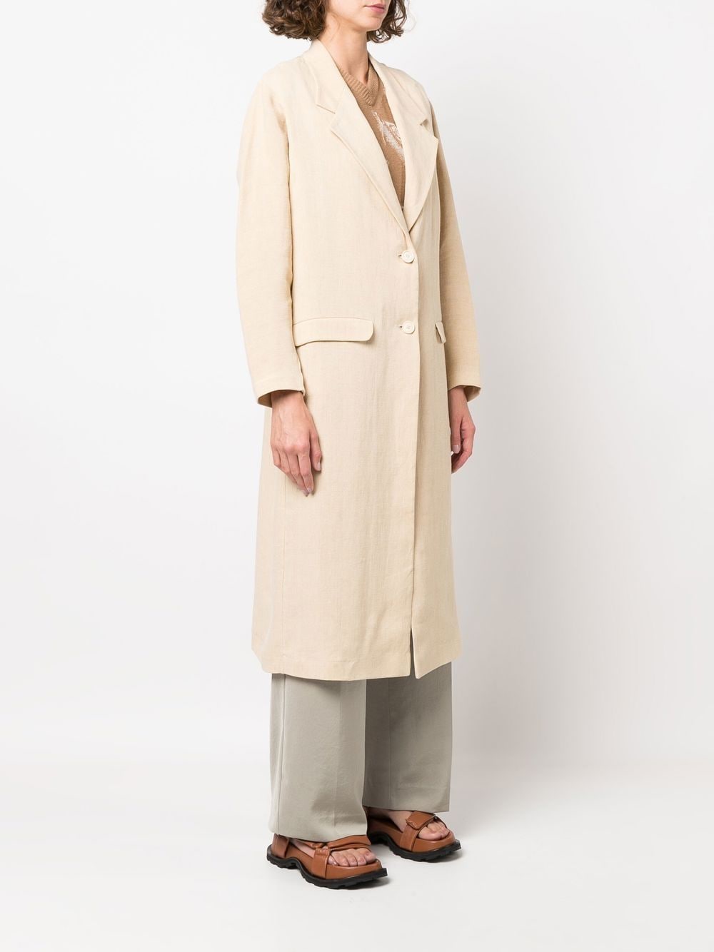 ALYSI Single-Breasted Tailored Coat