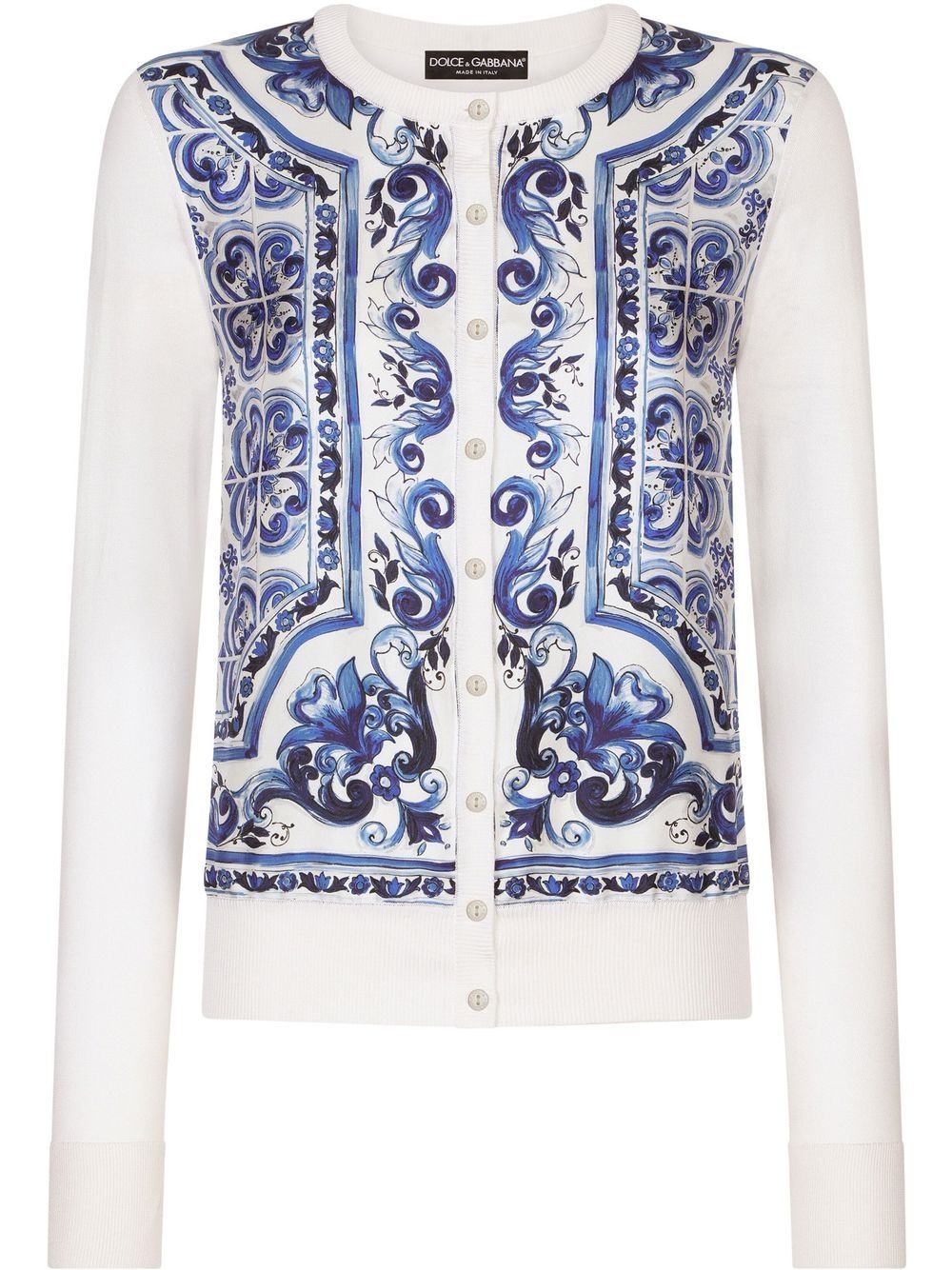 DOLCE & GABBANA Majolica-Print Skinny Jeans