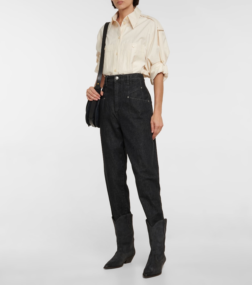 ISABEL MARANT ÉTOILE Isabel Marant Suede Embossed Cowboy Boots