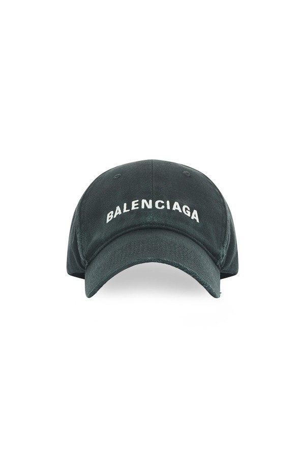 Balenciaga Logo Front Cap Glow In The Dark - Black | Editorialist