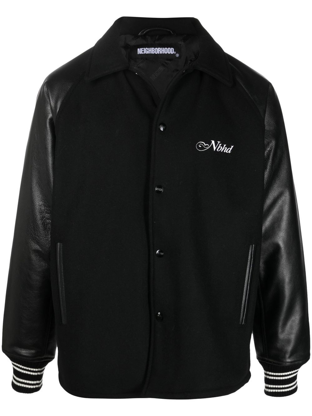 Buy NEIGHBORHOOD Club Wcl Varsity Jacket - Black At 18% Off 