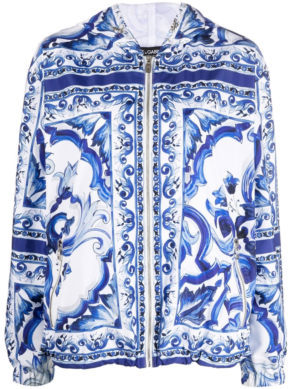 DOLCE & GABBANA Dolce & Gabbana Majolica-Print Windbreaker