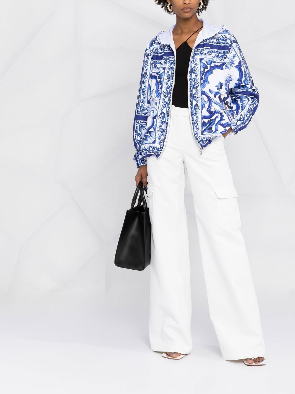 DOLCE & GABBANA Dolce & Gabbana Majolica-Print Windbreaker