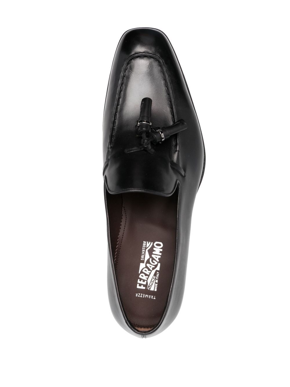 Ferragamo Almond-Toe Tassel Loafers - Black - 42% Off  display picture 1