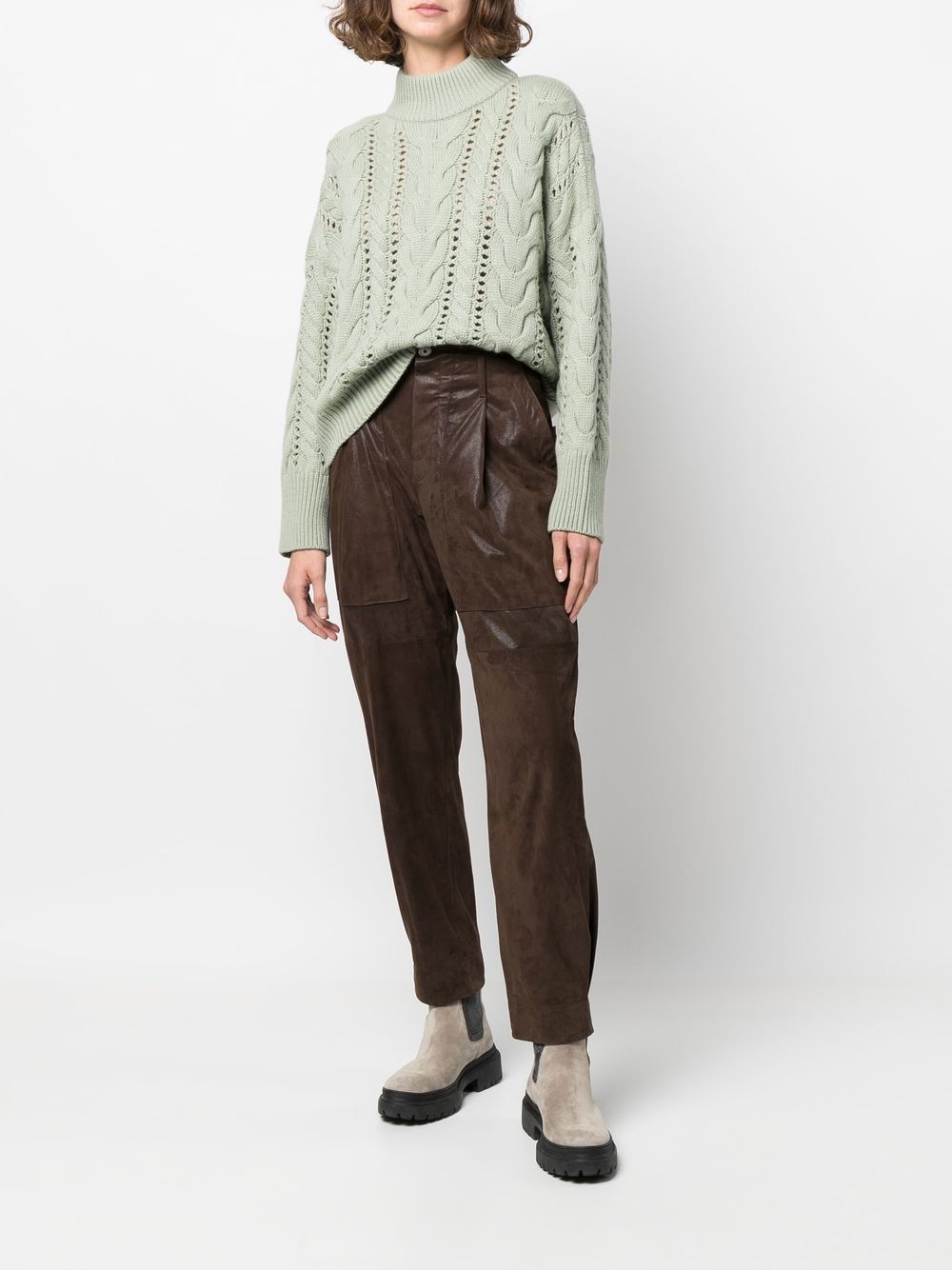 BRUNELLO CUCINELLI Tapered-Leg Woven Trousers