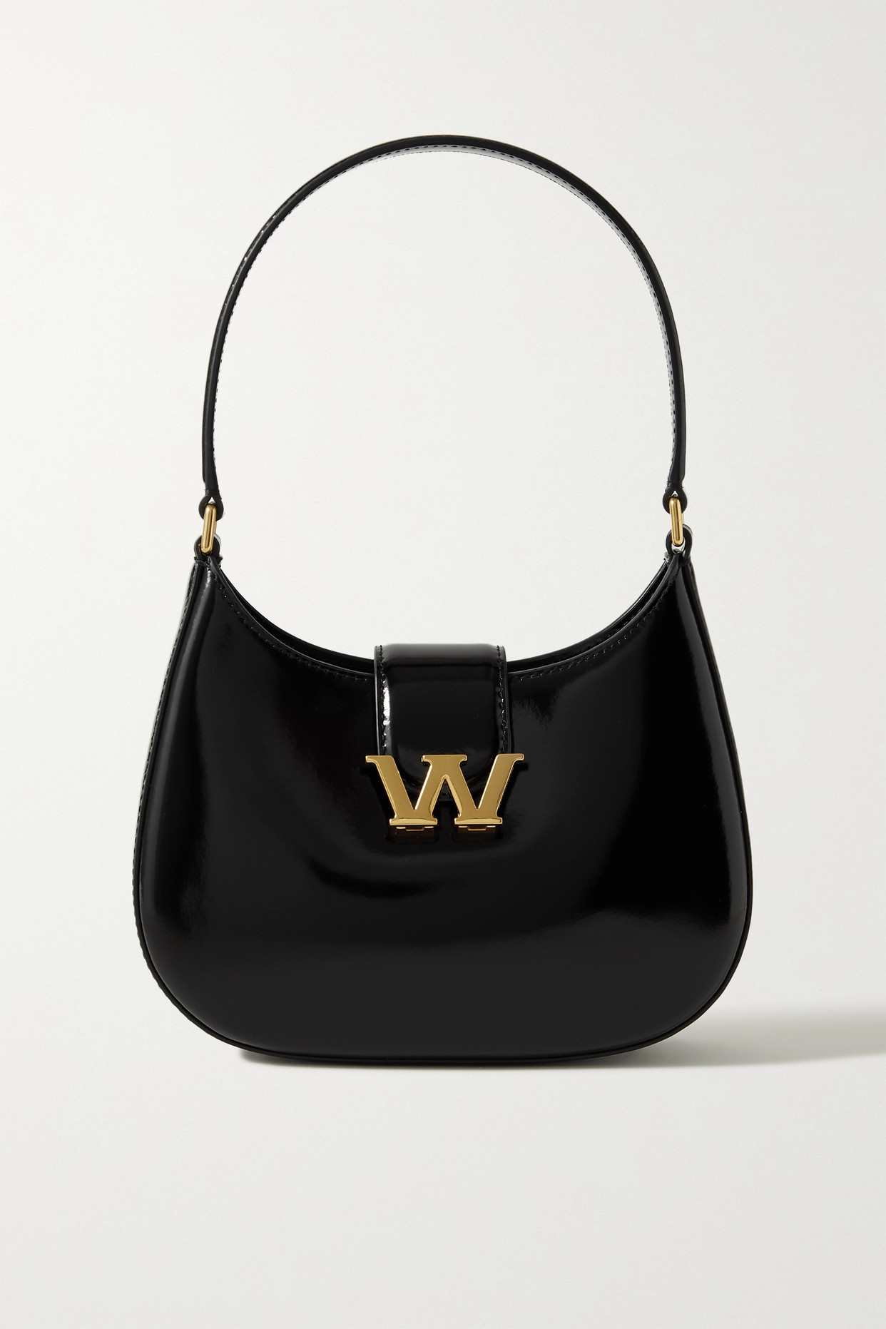 Alexander Wang W Legacy Small Glossed-Leather Shoulder Bag In 