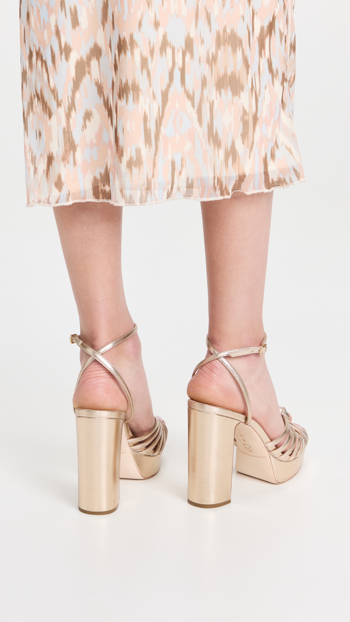 LOEFFLER RANDALL Rivka Leather Knot Platform Sandals