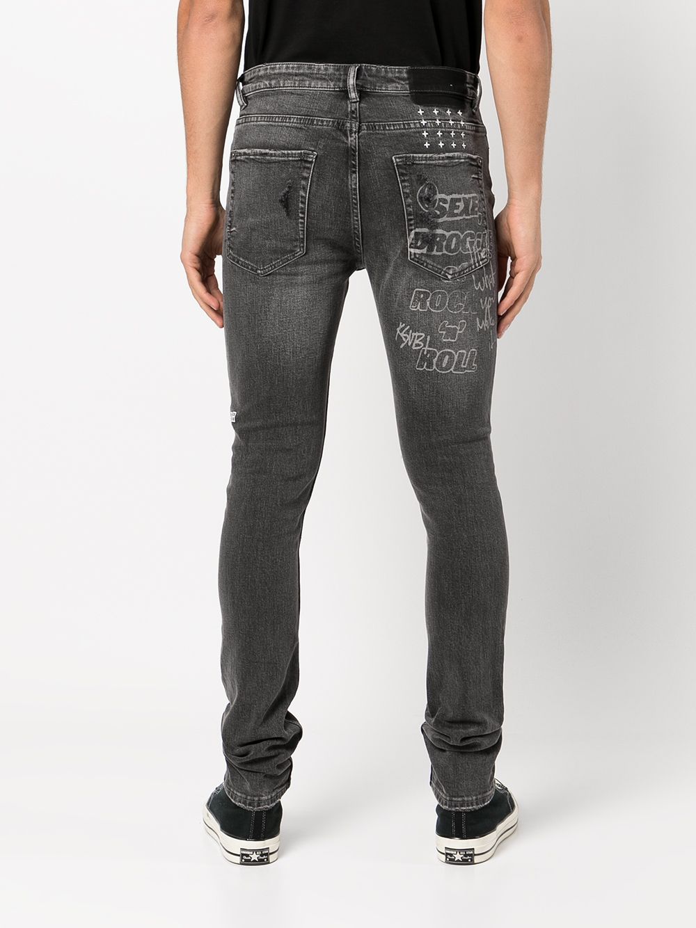 KSUBI Ksubi Skinny Jeans with Distressed Details