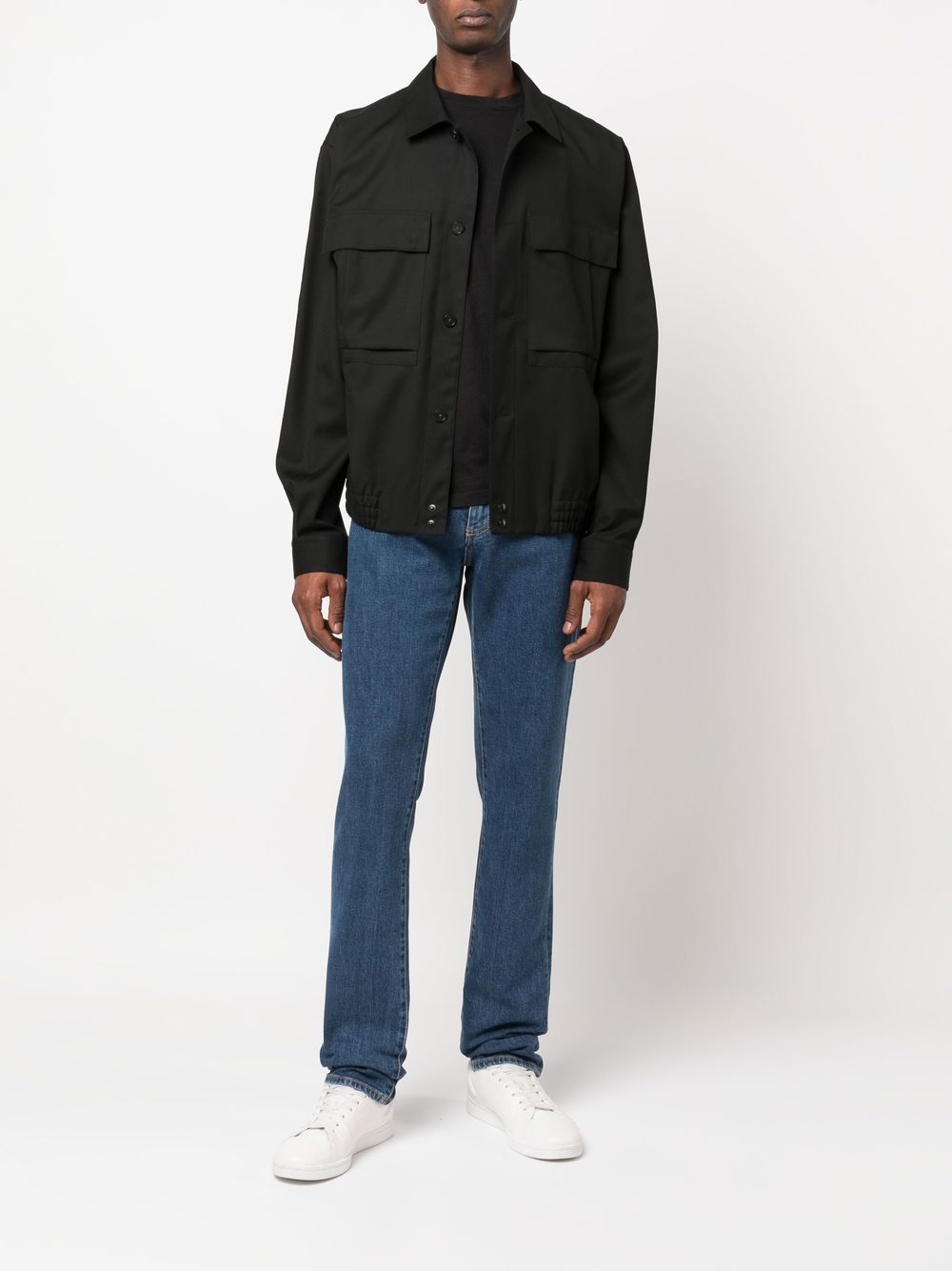 BILLIONAIRE Logo-Waist Straight-Leg Jeans