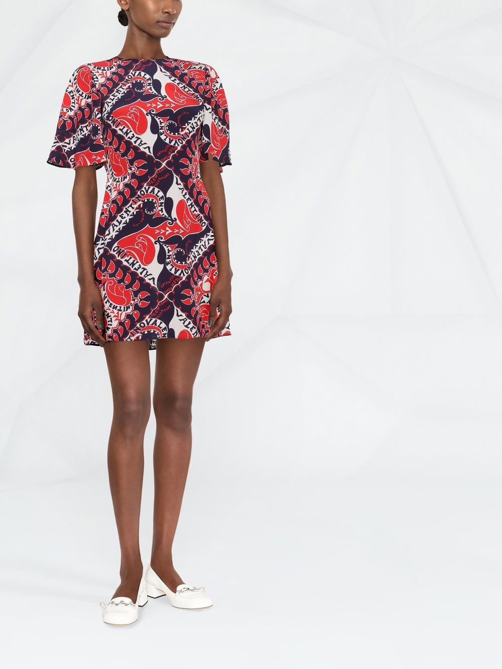 VALENTINO Archive Manifesto A-Line Dress