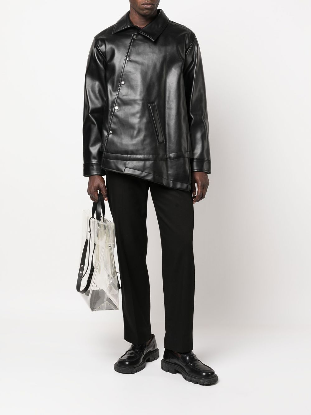 COMME DES GARÇONS Black Comme Des Garçons Artificial Leather Jacket