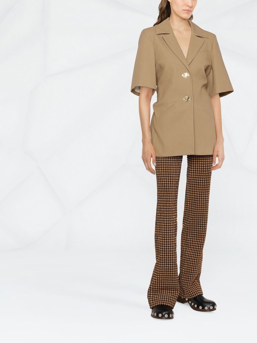 GANNI Single-Breasted Blazer