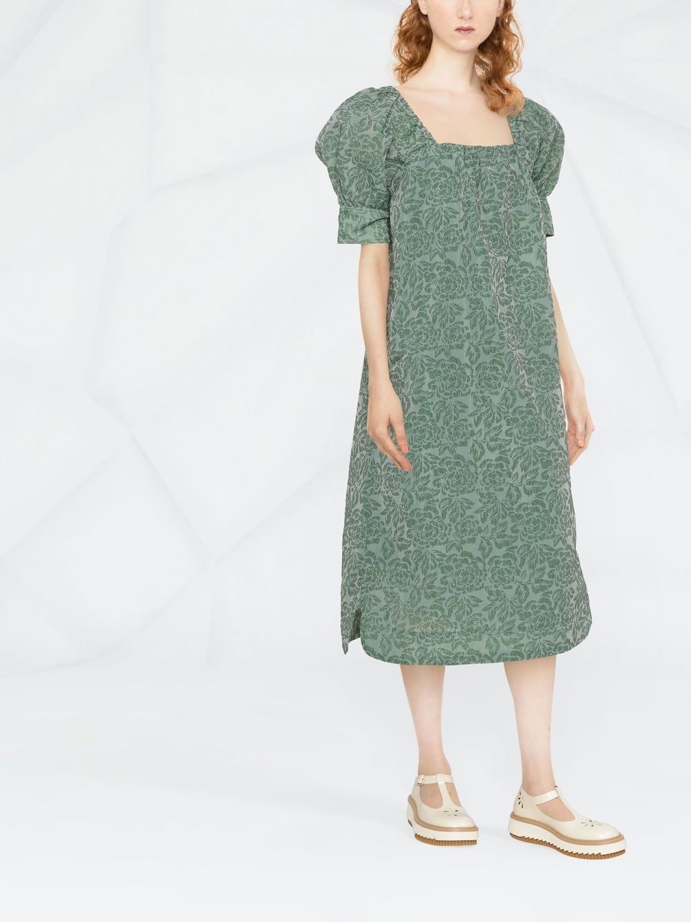 knee length dresses for ladies Flora Garden Midi Dress