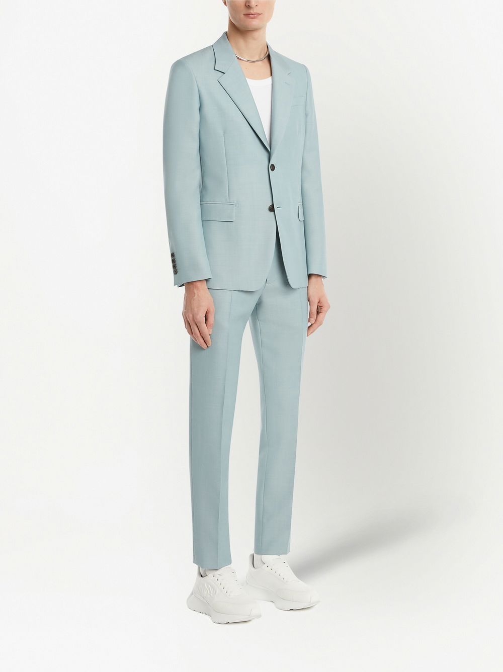 Alexander Mcqueen Luminous Flower Single-Breasted Tailored Blazer