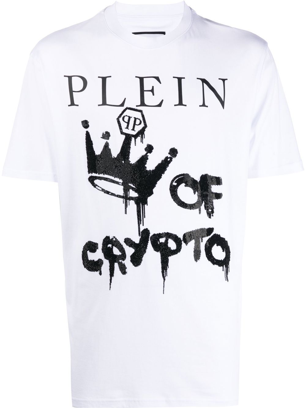 Philipp Plein Graphic-Print Short-Sleeve T-Shirt In White 50
