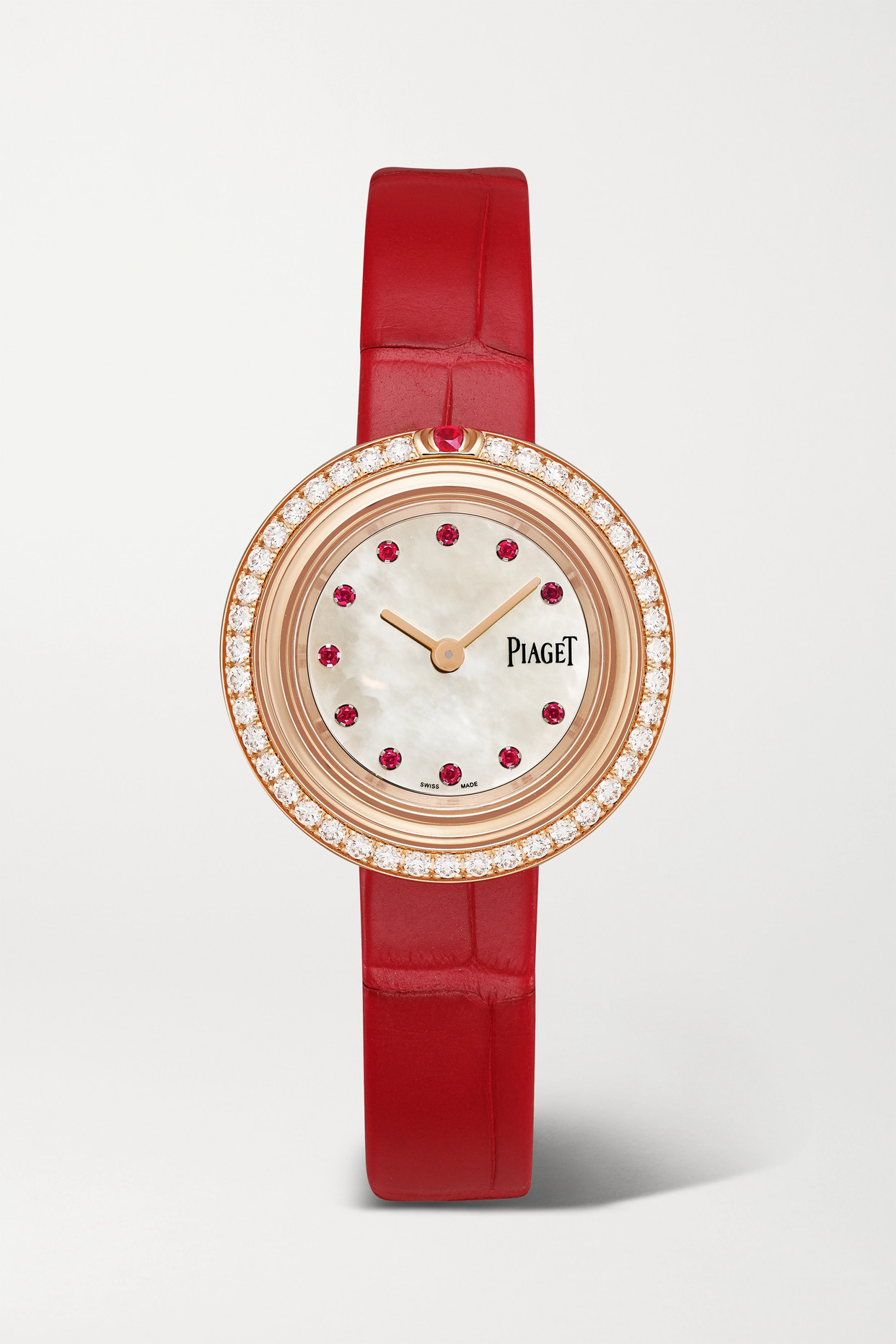 PIAGET Possession 29mm 18-karat Rose Gold, Alligator, Diamond And Ruby ...
