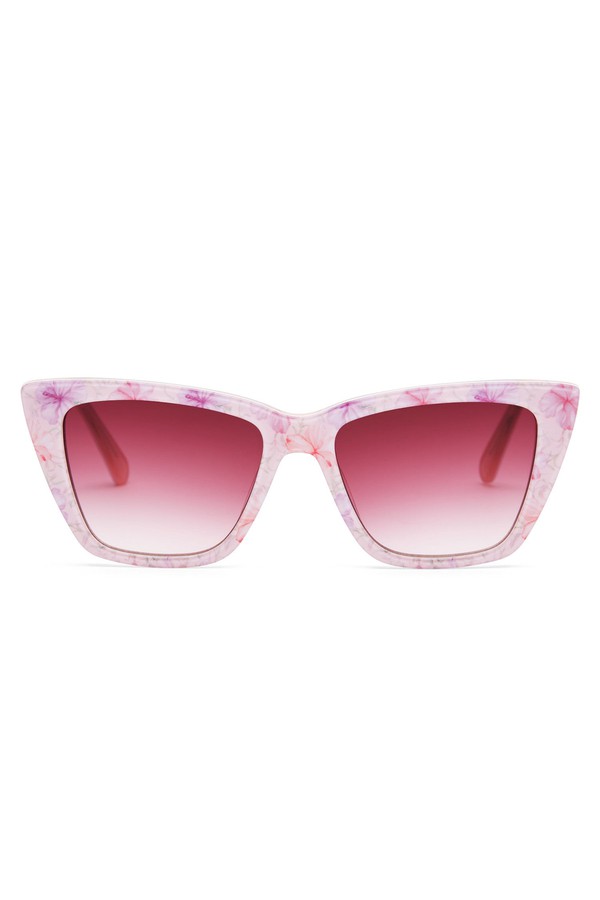 loveshackfancy arietta sunglasses - blushing quartz