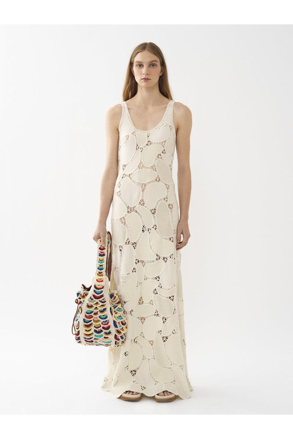 chloe long flared tank dress chloe dress in lavender  tropic of c