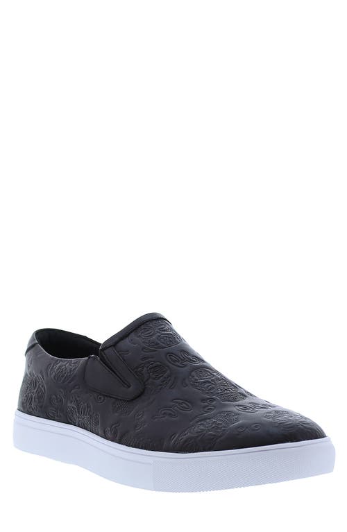 Robert Graham Rider Black Embossed Leather Slip-On Sneakers Robert Graham | Shoes | Nwt Robert Graham Rider Navy  main image 3