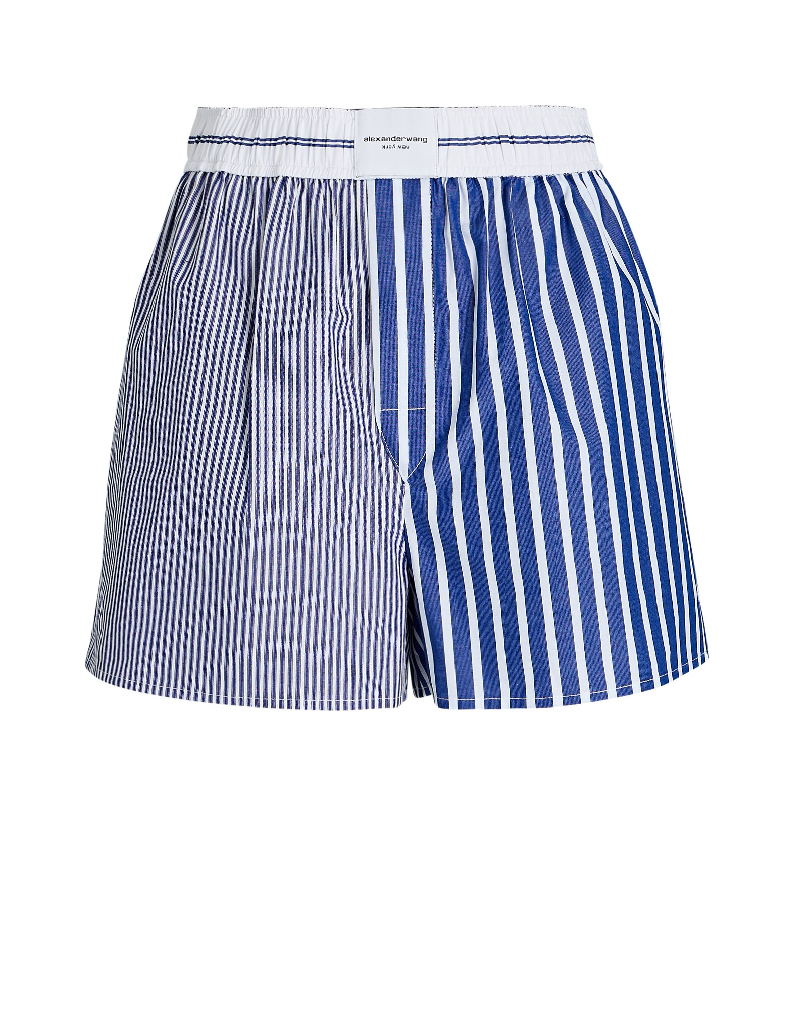 Buy Alexander Wang Striped Classic Boxer Shorts - Navy At 76% Off