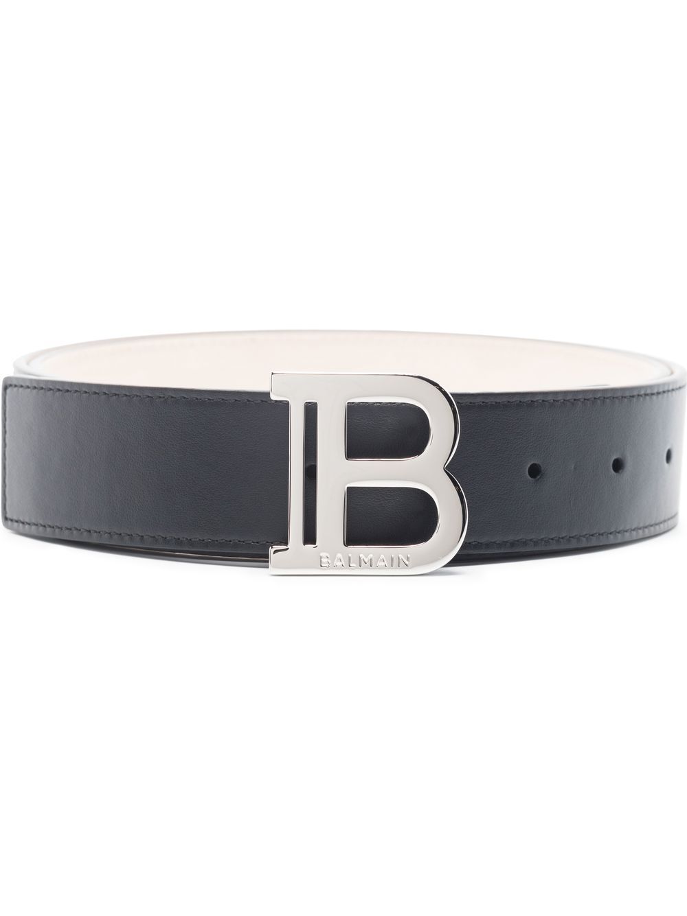 Balmain Logo-Plaque Buckled Belt In Black - 34% Off  display picture 2