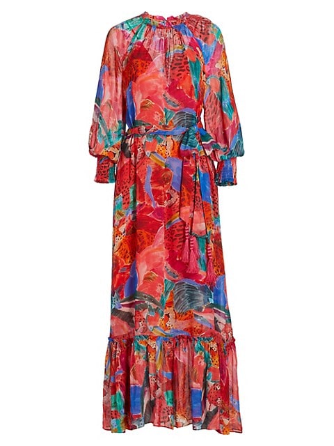 chinese dress ladies Farm Rio Women's Summer Garden Maxi Dress  Saint Bernard