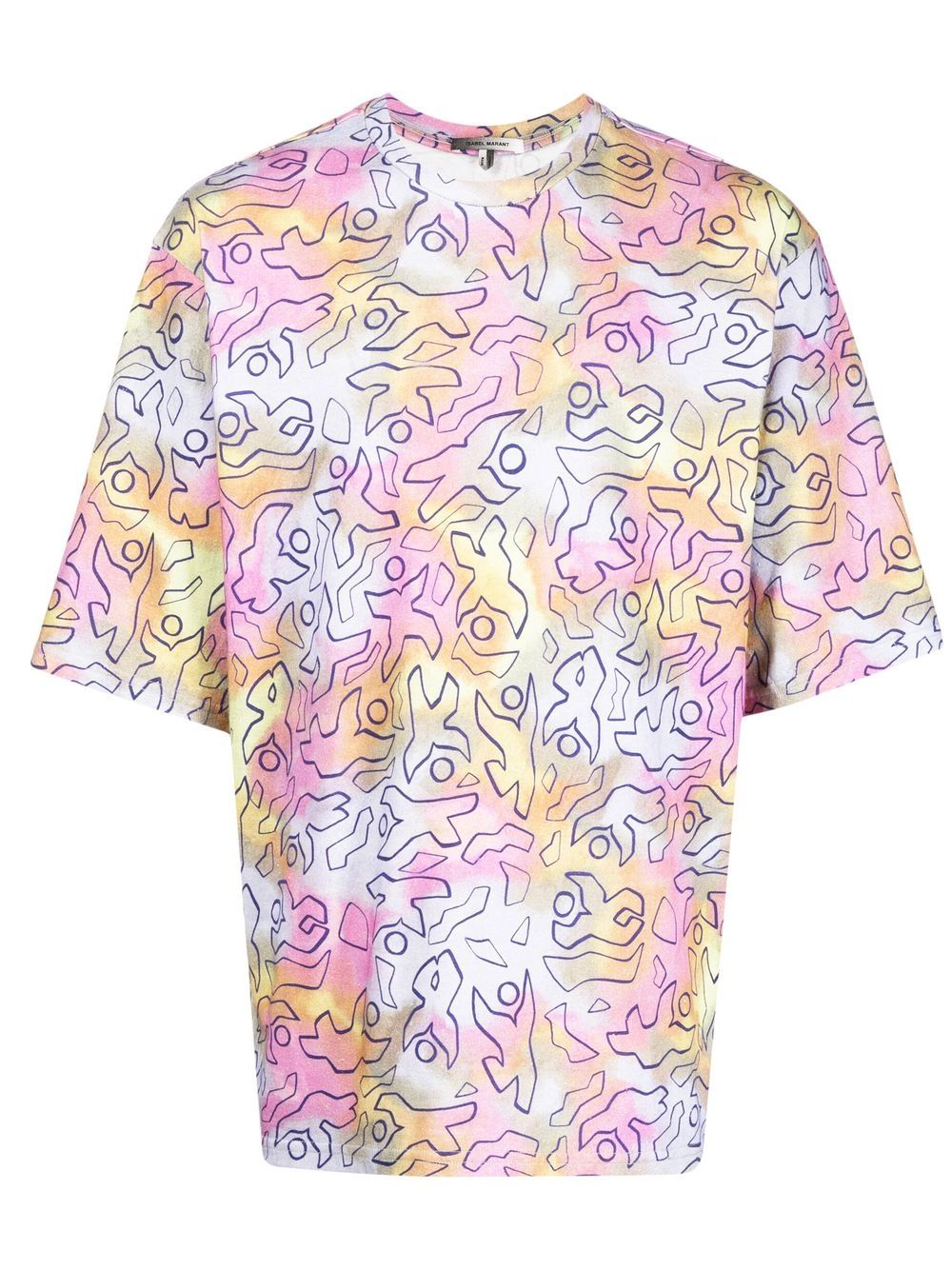 PALM ANGELS graphic-print bowling shirt