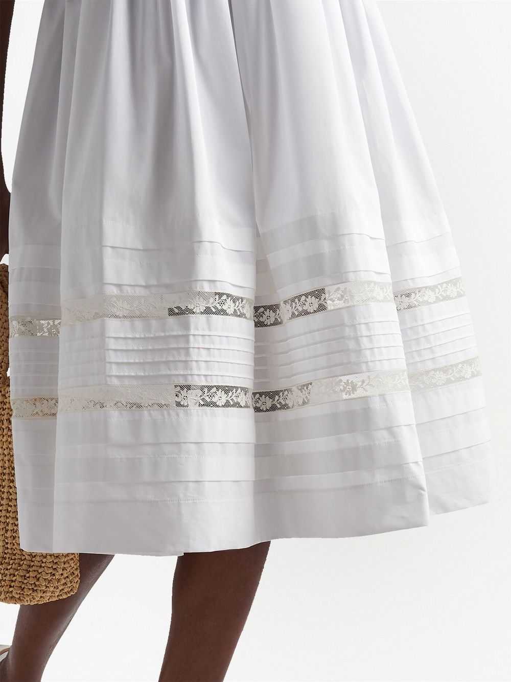 knee length dresses for ladies Prada Sundress Smocked Tiered Maxi Dress – Shop-Sofia main image 0