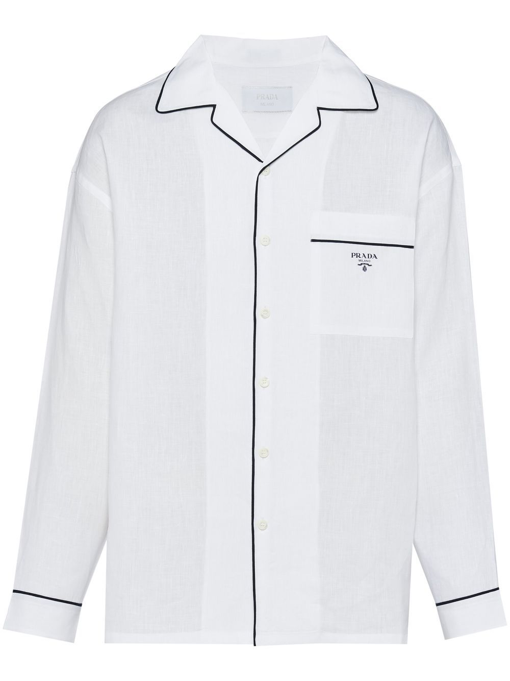 prada men's dress shirts Prada Re-Nylon shirt Blue - Men
