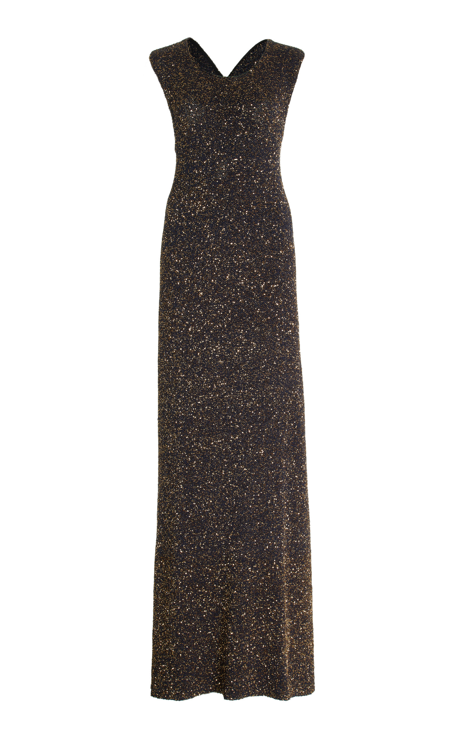 Proenza Schouler Sequin Knit Maxi Dress - Gold,Metallic | Editorialist