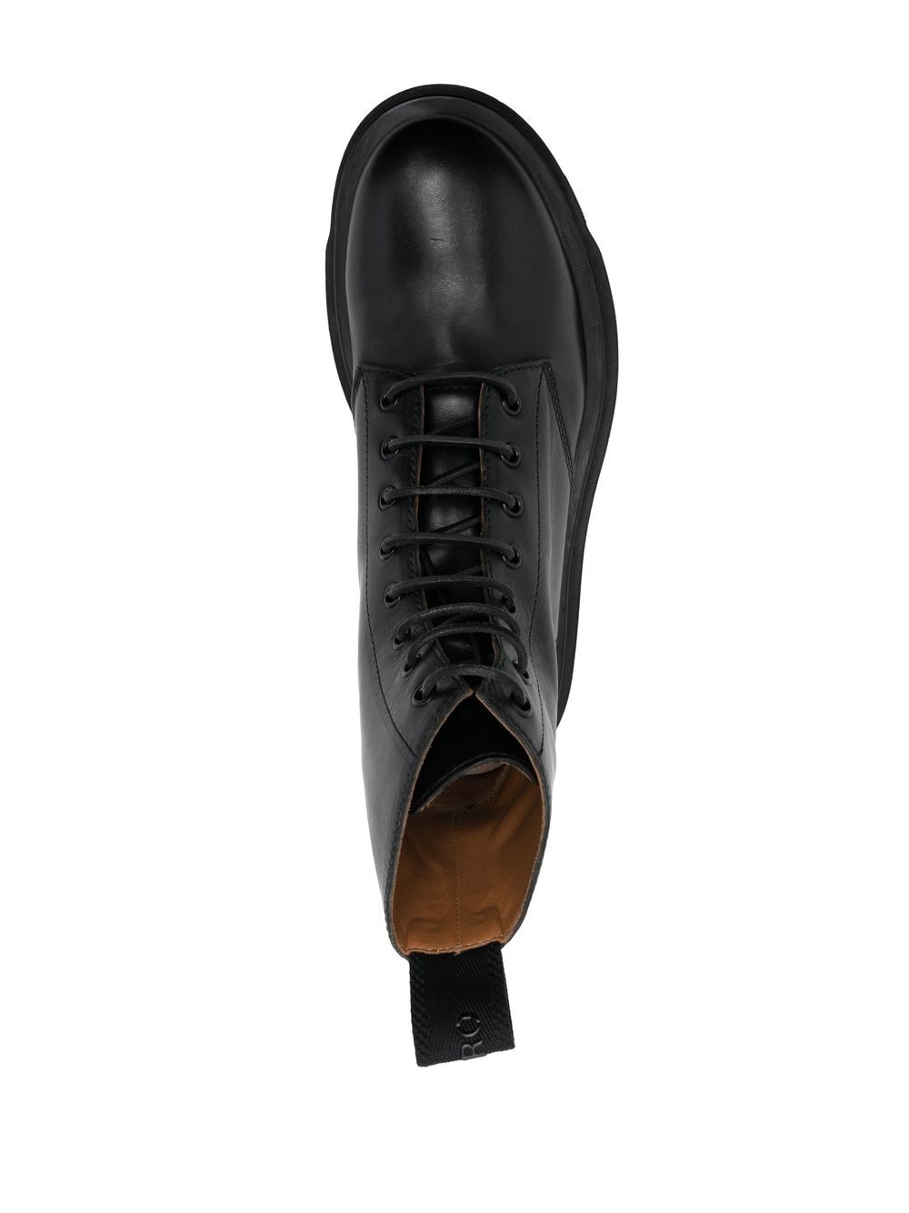 靴 BUTTERO Black Lace-Up Leather Boots Buttero® Chunky Lace-Up Boots - Black | Editorialist