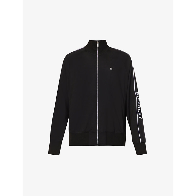 Buy Givenchy Logo Band Oversized-fit Woven Track Jacket - Black At 5% ...